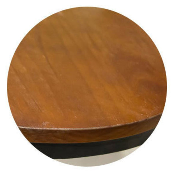 Industrial Circular Solid Wood Bar Table Set 1/2/3/5 Pieces Counter ...